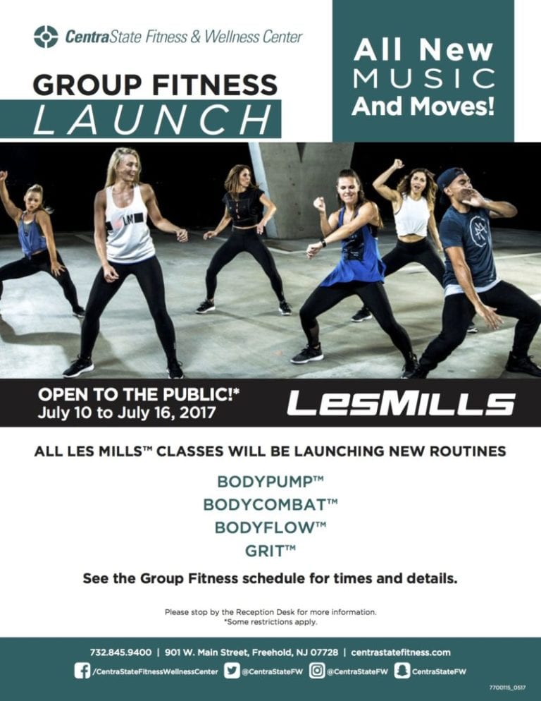 Join us for our Group Fitness launch July 10-July 16! - CentraState ...